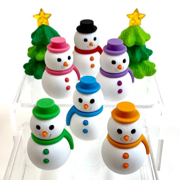 382651 Iwako Snowman Erasers-30 - Uptown Pharmacy